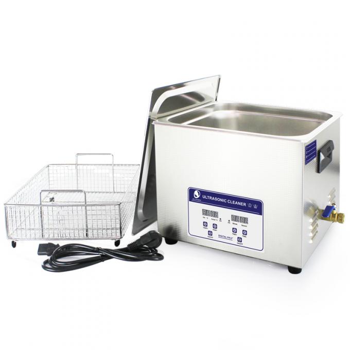 15 L Stainless Steel Commercial Benchtop Ultrasonic Cleaner 200w Heated ...